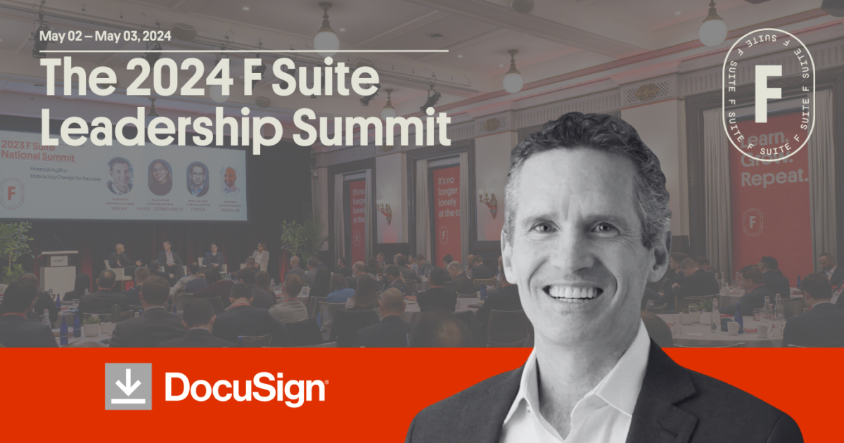 The F Suite | Dan Springer, Former CEO at DocuSign to Keynote The F…